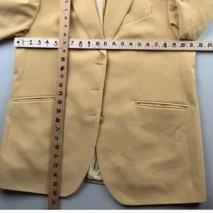 Marcona | Jackets & Coats | Marcona Blazer Yellow Gold Crest Button ...